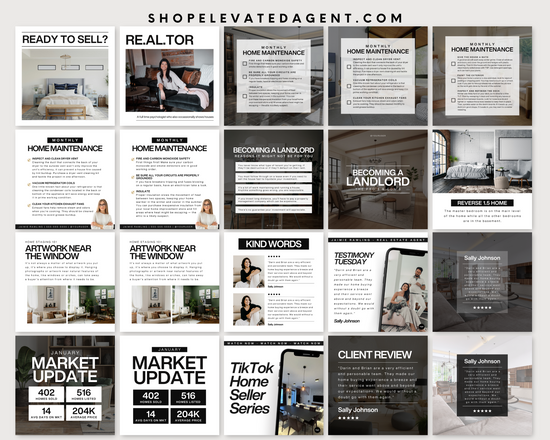 150 Social Media Post - Classic Design Style – Elevated Agent Vault