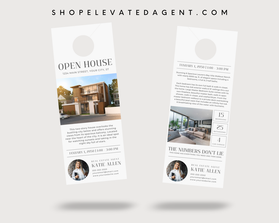 Open House Templates – Elevated Agent Vault